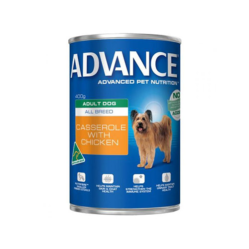 Buy Advance Adult Dog All Breed Casserole With Chicken Cans 700 Gm ...