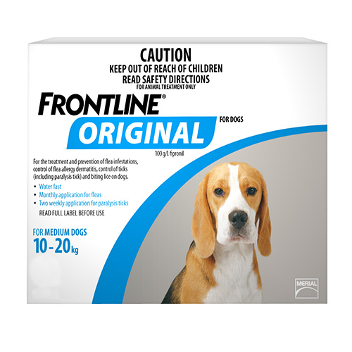 Buy Frontline Original For Medium Dogs 10-20kg (Blue) - Free Shipping