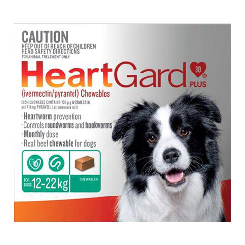 Buy Heartgard Plus Chewables For Medium Dogs 12 To 22 Kg (Green) - Free ...